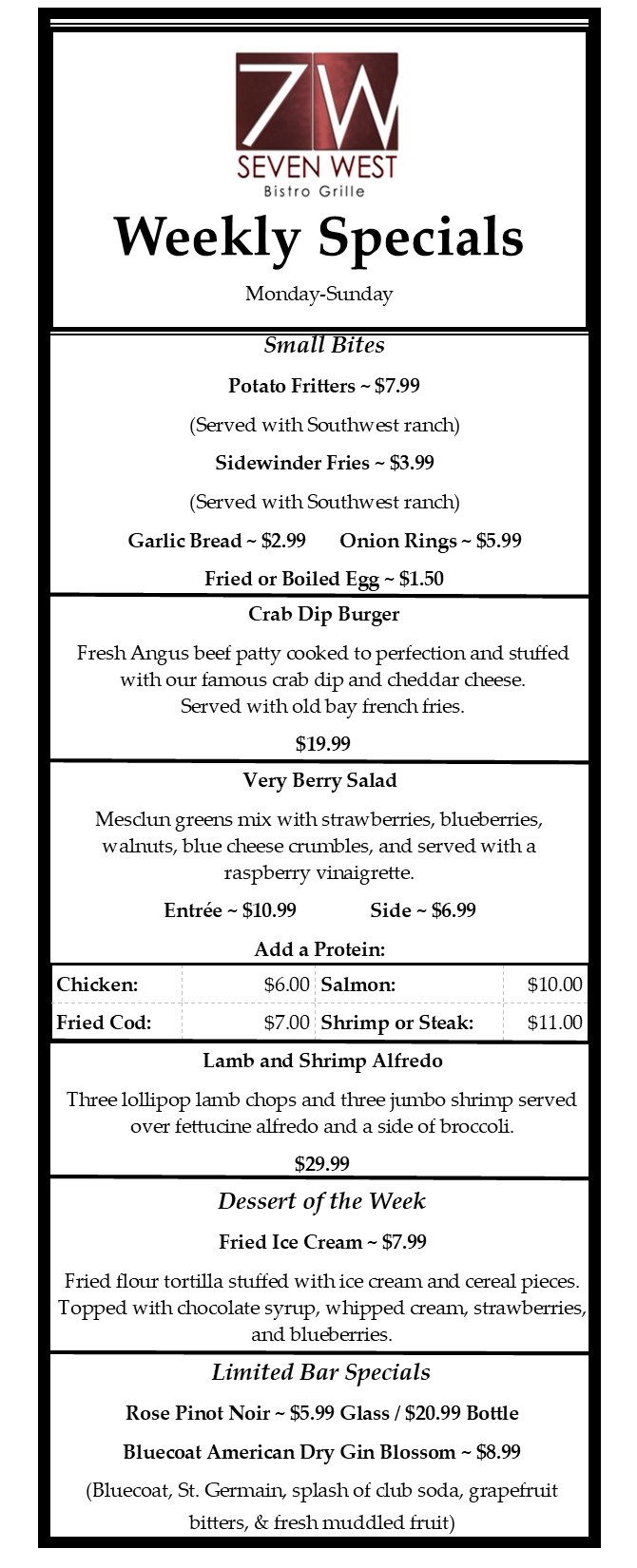 Careers | 7 West Bistro