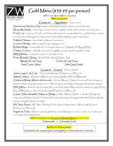 Private Dining | 7 West Bistro